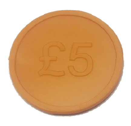 £5' Currency Tokens | School & Events Money Tokens | TokensFor
