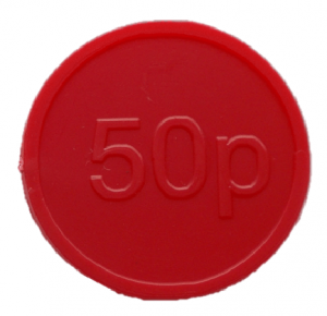 50p' Currency Tokens | School & Events Money Tokens | TokensFor