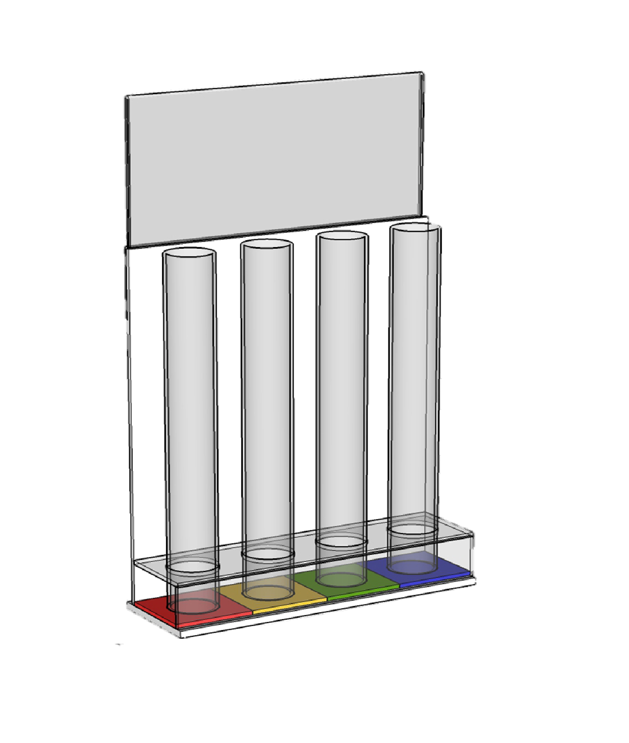 Small Desktop Token Collector | Token Tubes | TokensFor