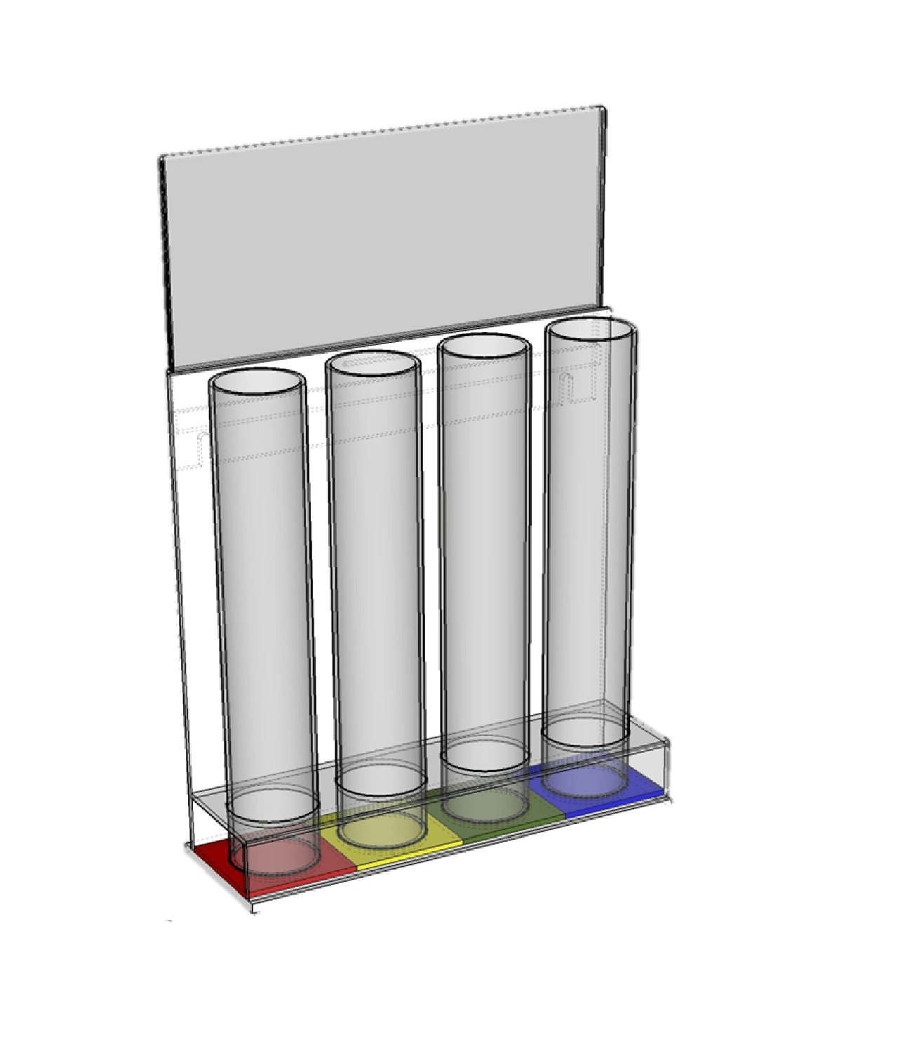 Small 36mm Desktop Token Collectors | Token Tubes | TokensFor