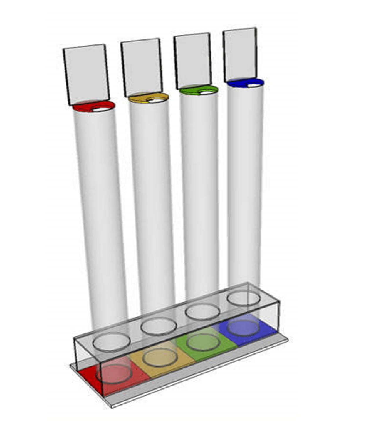 Floor Standing Token Collection Tubes | Plastic Tokens | TokensFor