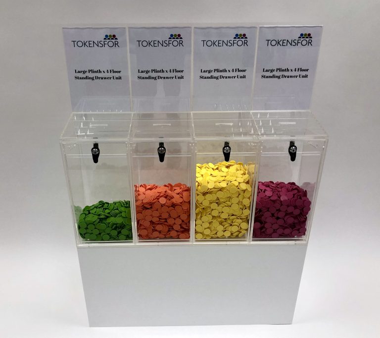Floor Standing Plinth Token Collector | Drawer Collector | TokensFor