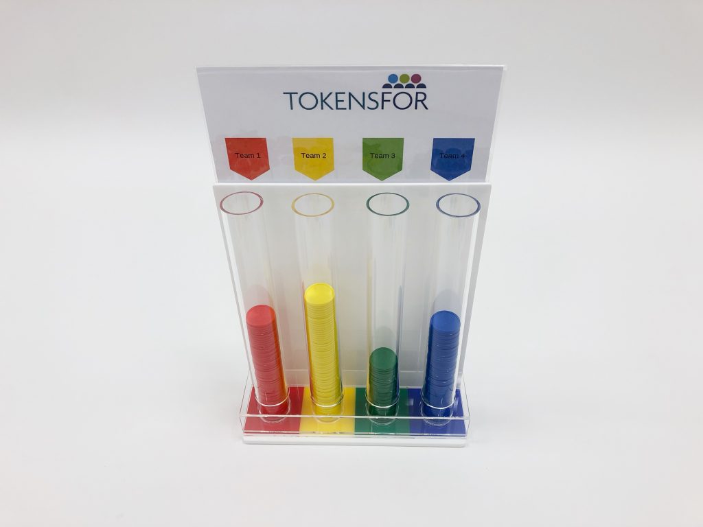 Small Desktop Token Collector | Token Tubes | TokensFor
