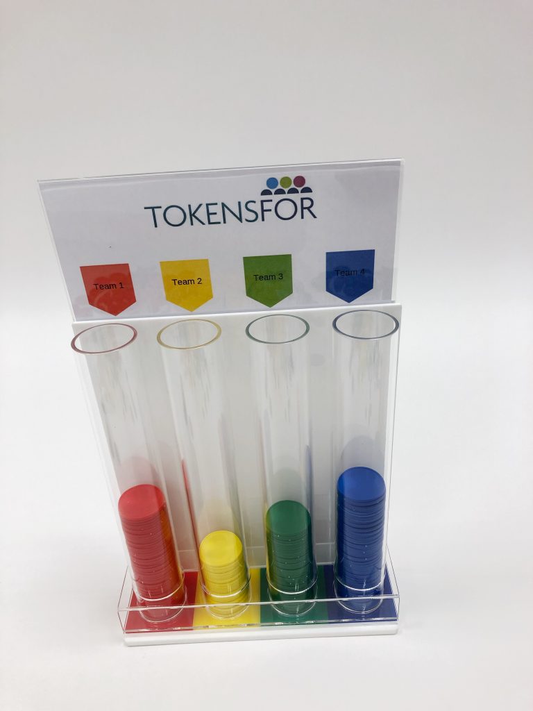Small 36mm Desktop Token Collectors | Token Tubes | TokensFor