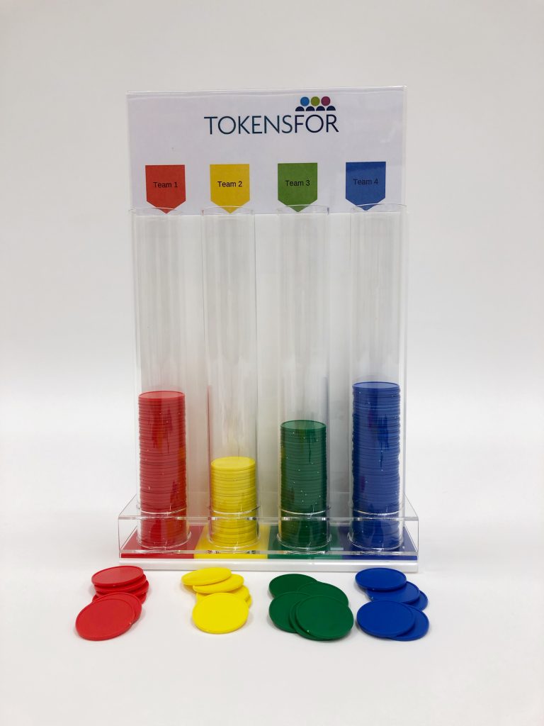 Small 36mm Desktop Token Collectors | Token Tubes | TokensFor