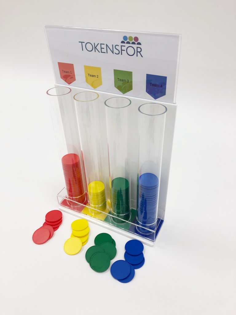 Small 36mm Desktop Token Collectors | Token Tubes | TokensFor