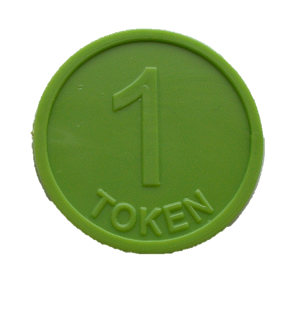 1 Token' Tokens | School, Event & Festival Tokens | TokensFor